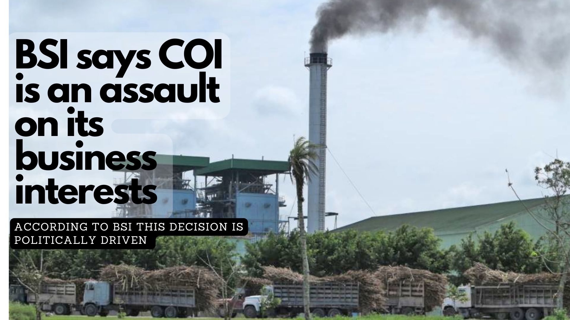 BSI says COI is an assault on its business interests | Greater Belize Media