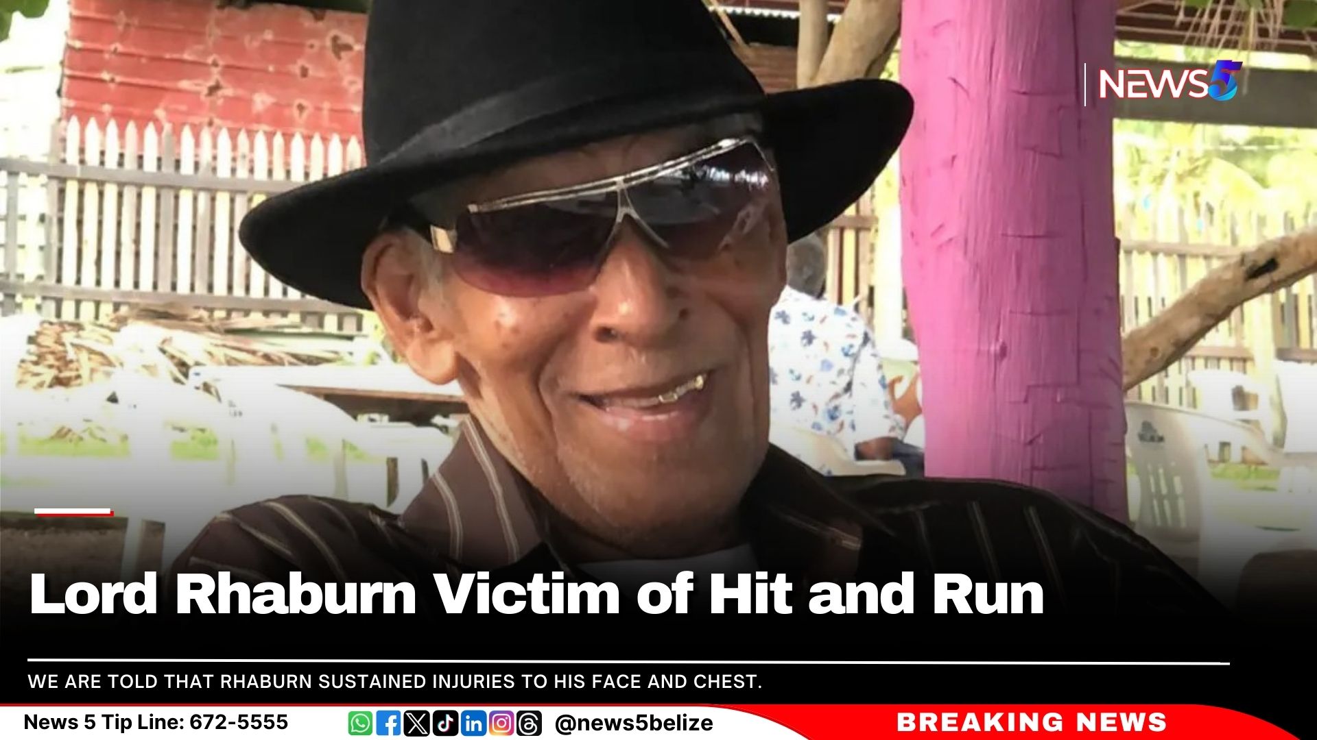 Lord Rhaburn Victim of Hit and Run | Greater Belize Media