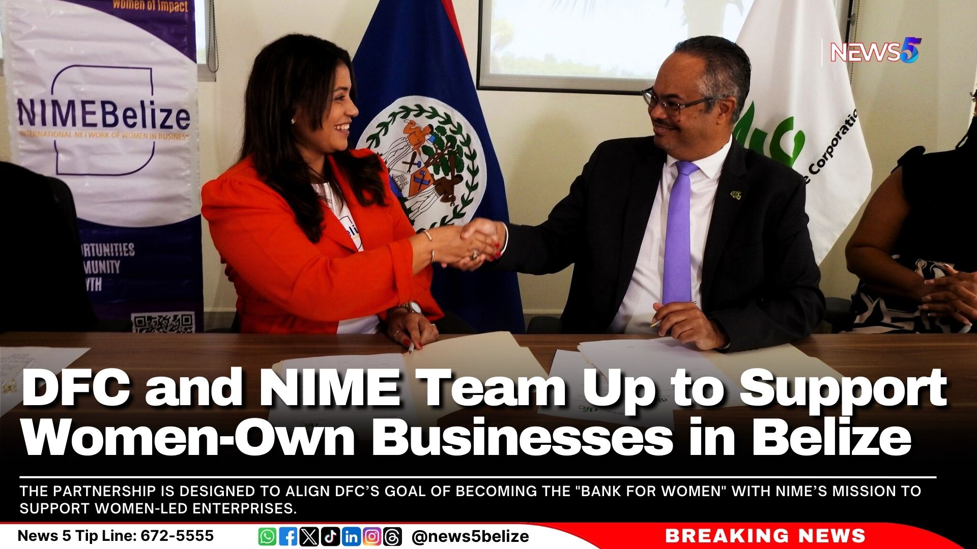 DFC and NIME Team Up to Support Women-Own Businesses in Belize | Greater Belize Media