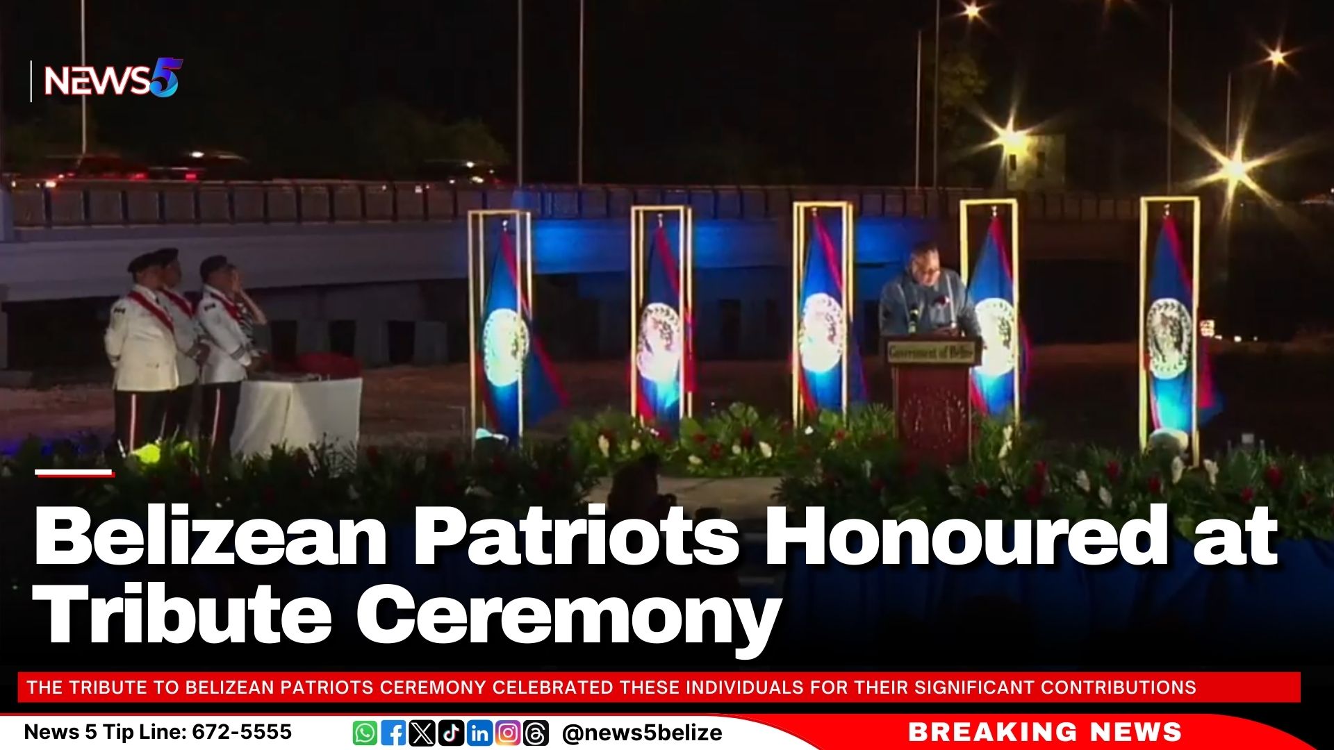 Belizean Patriots Honoured at Tribute Ceremony | Greater Belize Media