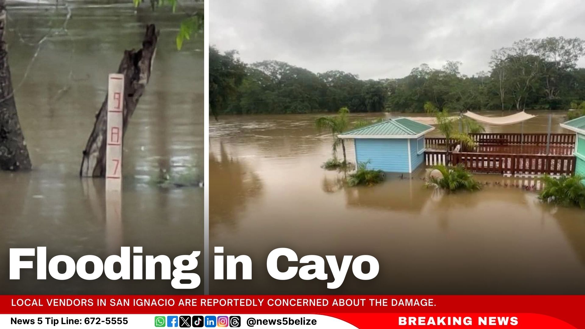 Flooding in Cayo | Greater Belize Media