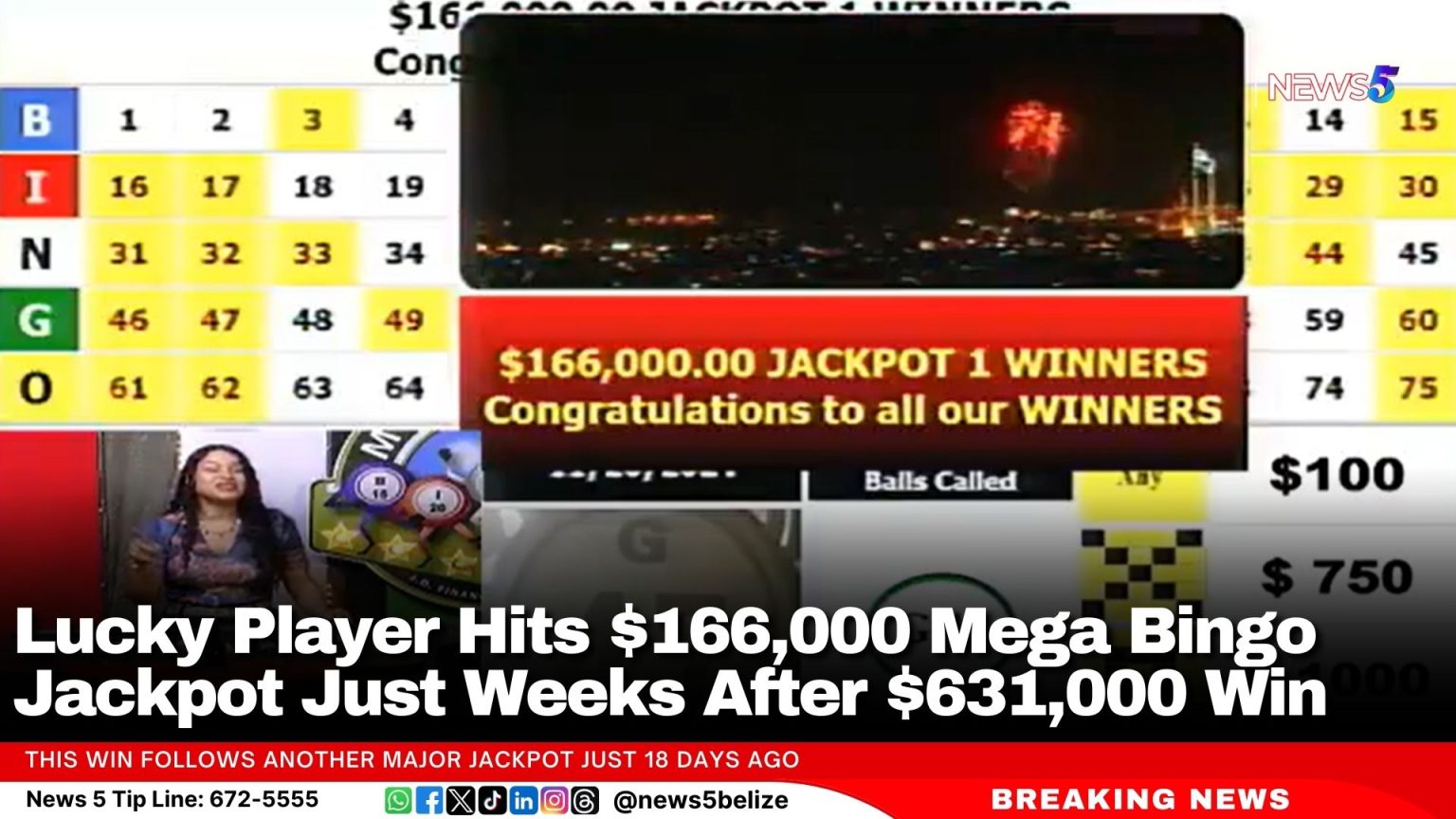 Lucky Player Hits $166,000 Mega Bingo Jackpot Just Weeks After $631,000 ...