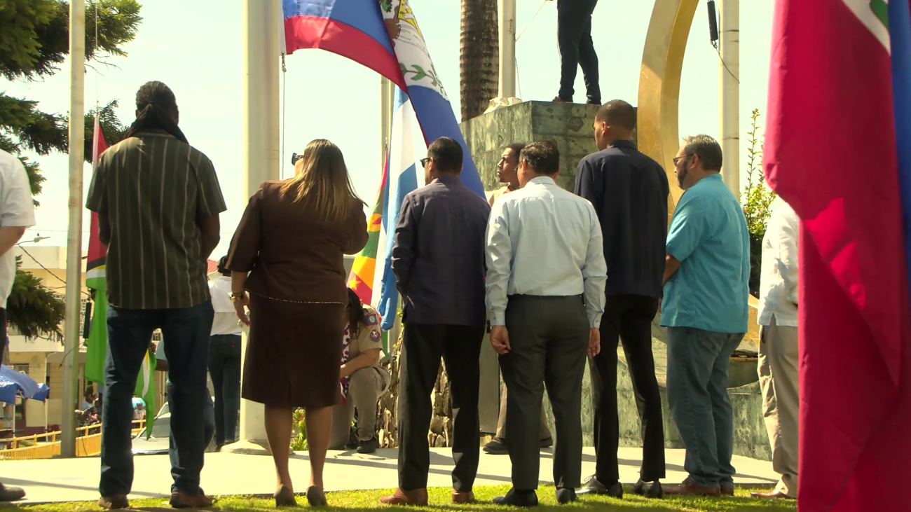 CARICOM and SICA Recognized at Flag Monument | Greater Belize Media