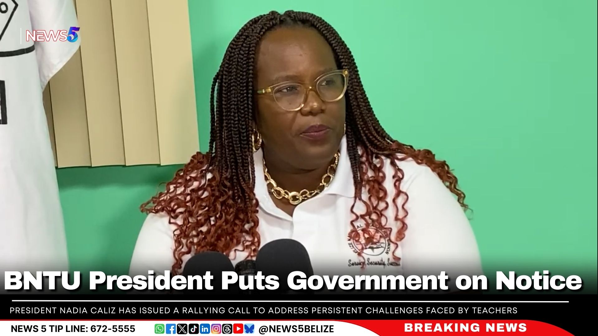 BNTU President Puts Government on Notice | Greater Belize Media