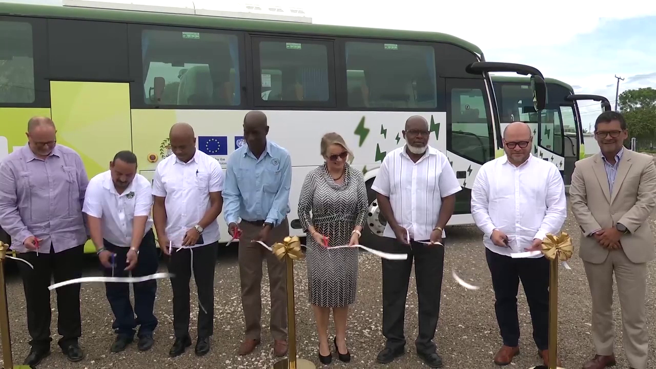 E-buses now Travel Between Districts | Greater Belize Media