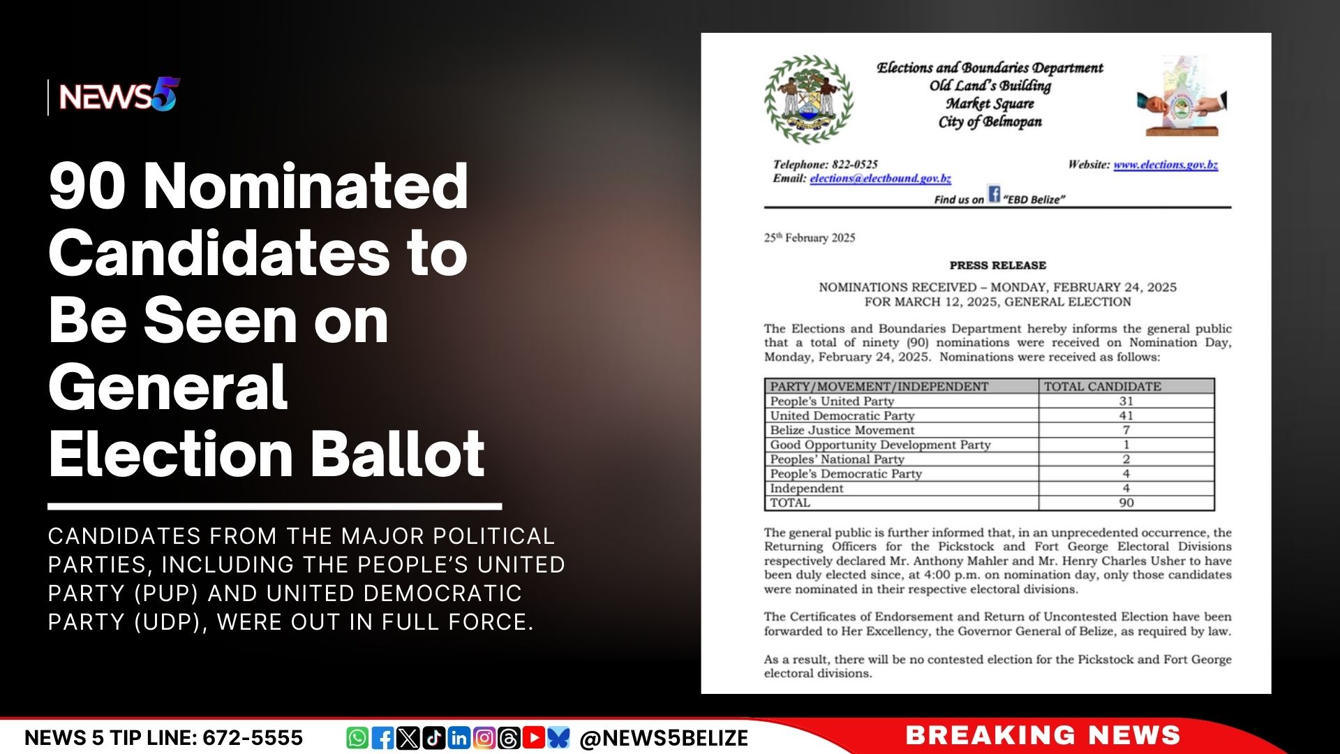 90 Nominated Candidates to Be Seen on General Election Ballot | Greater ...