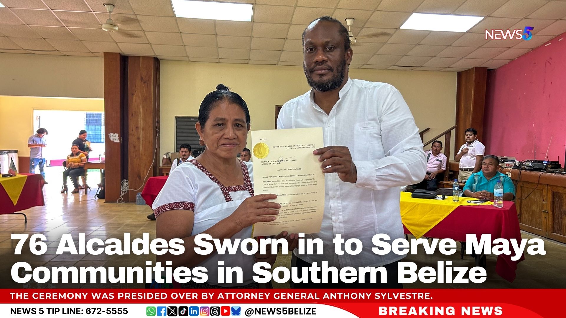 76 Alcaldes Sworn in to Serve Maya Communities in Southern Belize ...