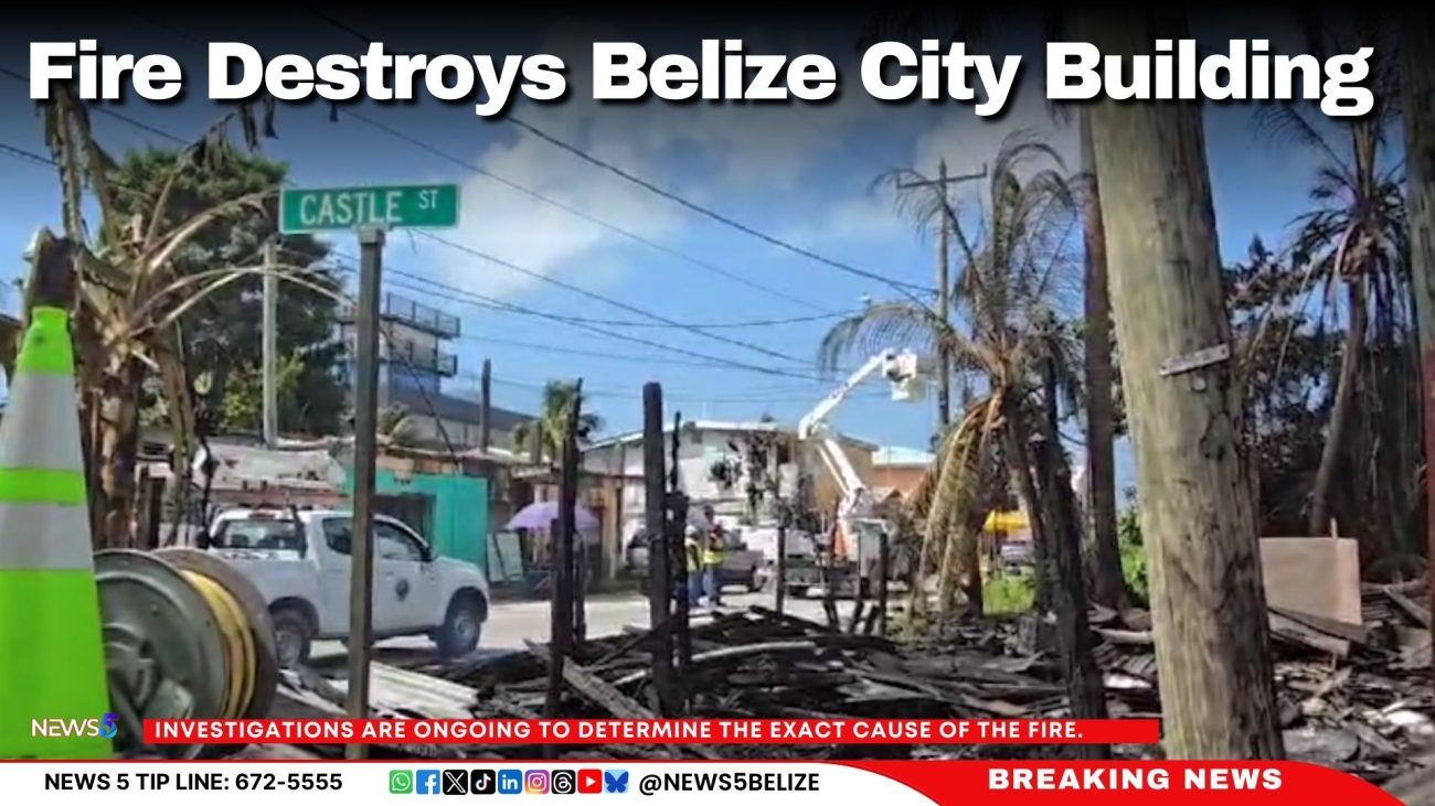 Fire Destroys Belize City Building | Greater Belize Media