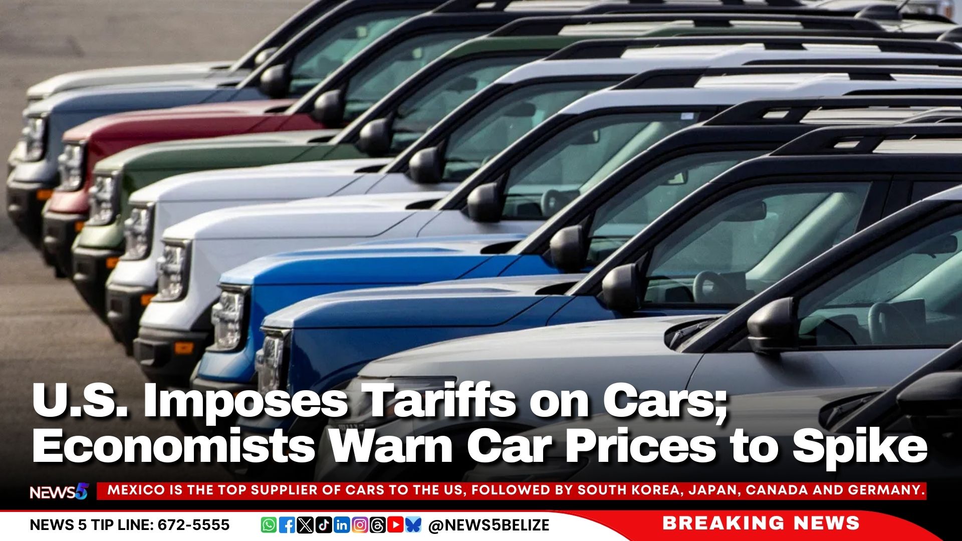 U.S. Imposes Tariffs on Cars; Economists Warn Car Prices to Spike ...
