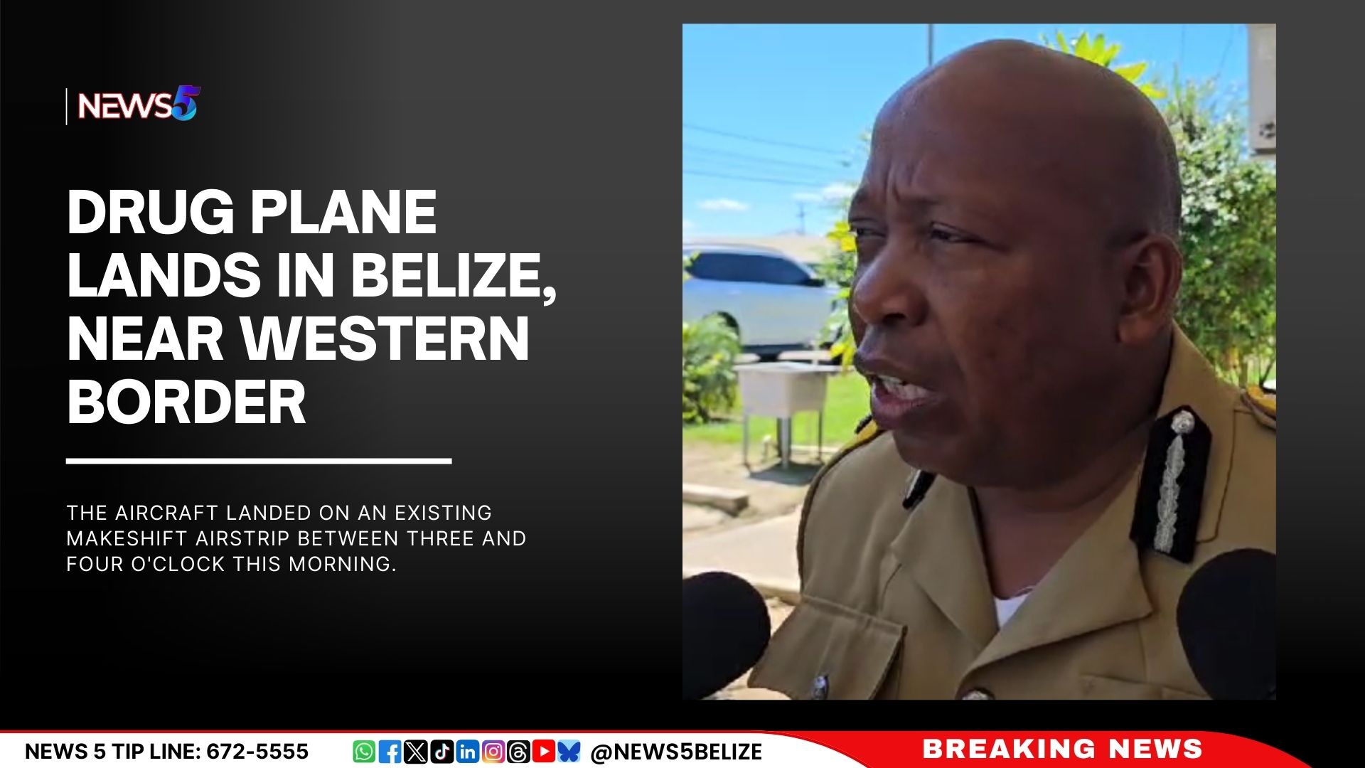 Drug Plane Lands in Belize, Near Western Border | Greater Belize Media