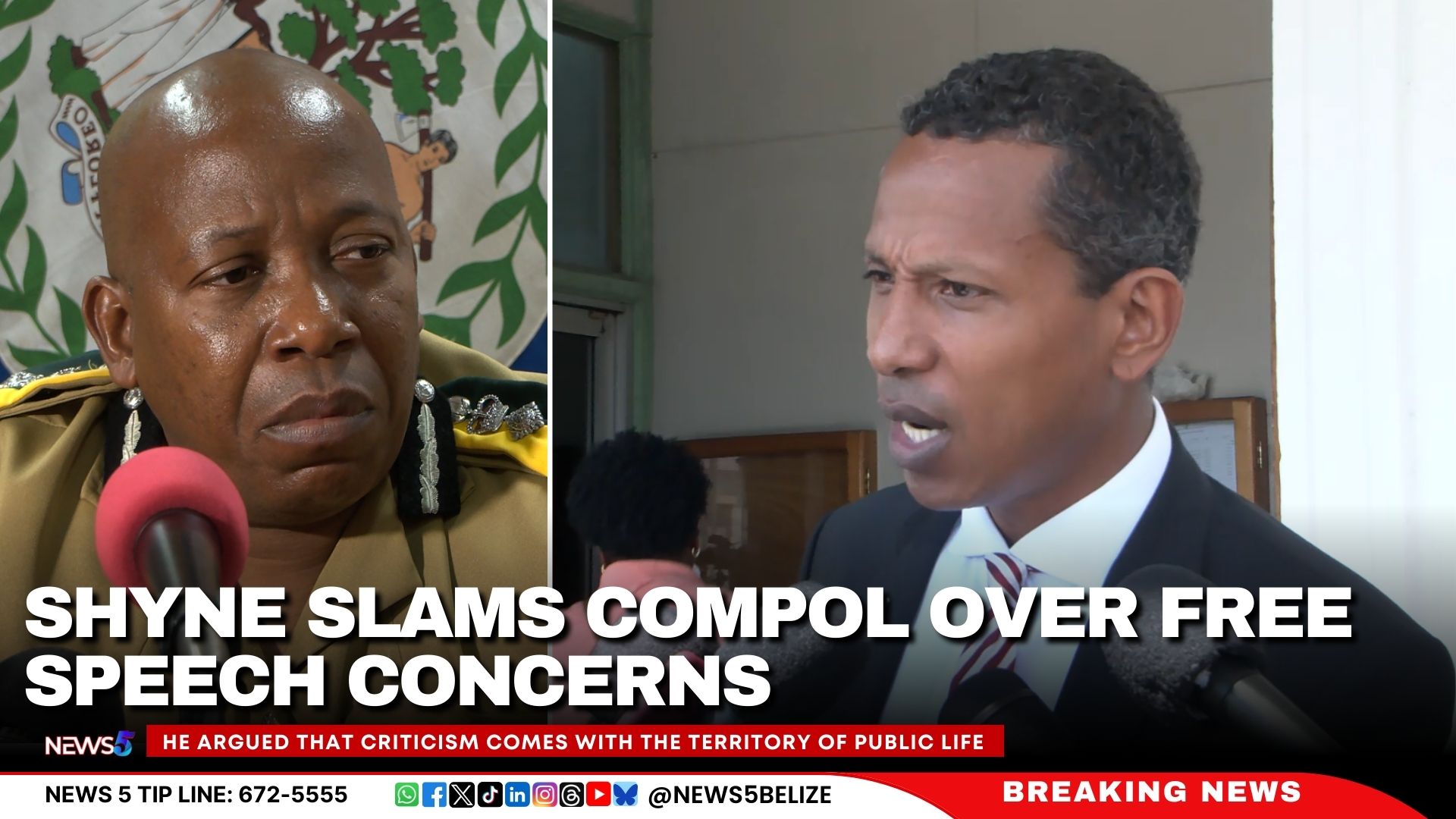 Shyne Slams ComPol Over Free Speech Concerns | Greater Belize Media