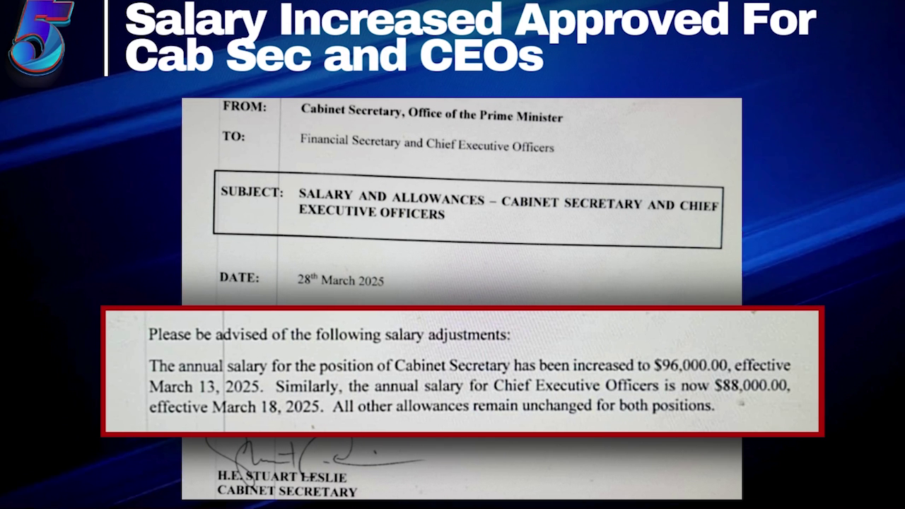 Cab Sec and GOB C.E.O.s Get Salary Increase in New Term | Greater ...