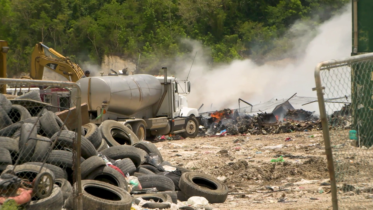 Western Sanitary Landfill Fire Under Control | Greater Belize Media
