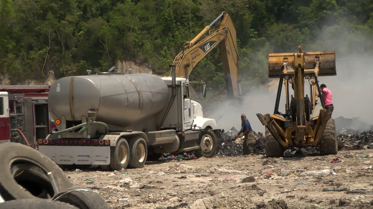 Western Sanitary Landfill Fire Under Control | Greater Belize Media