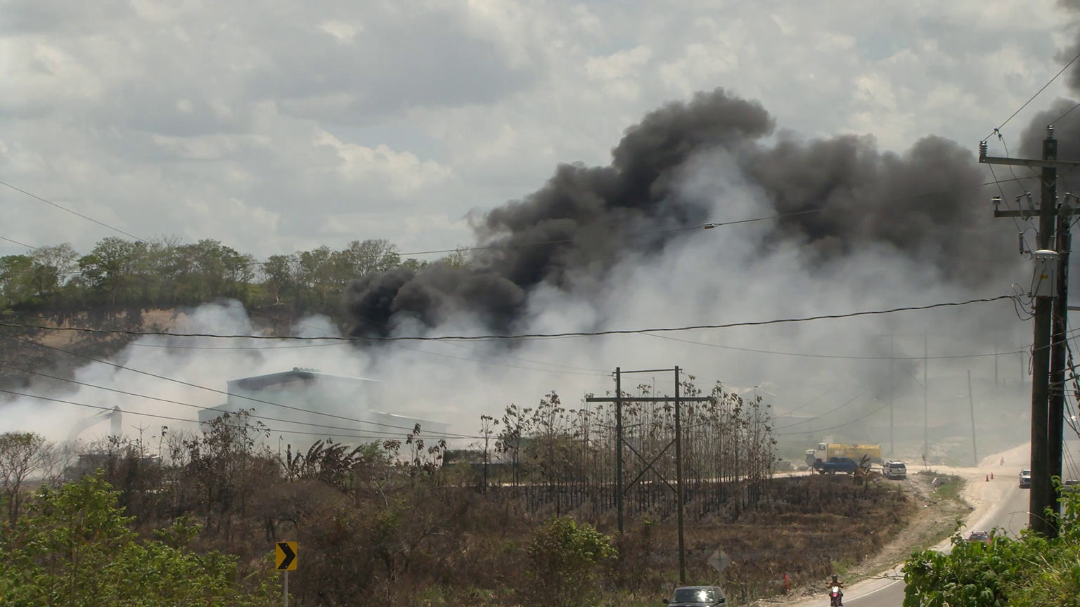 Western Sanitary Landfill Fire Under Control | Greater Belize Media