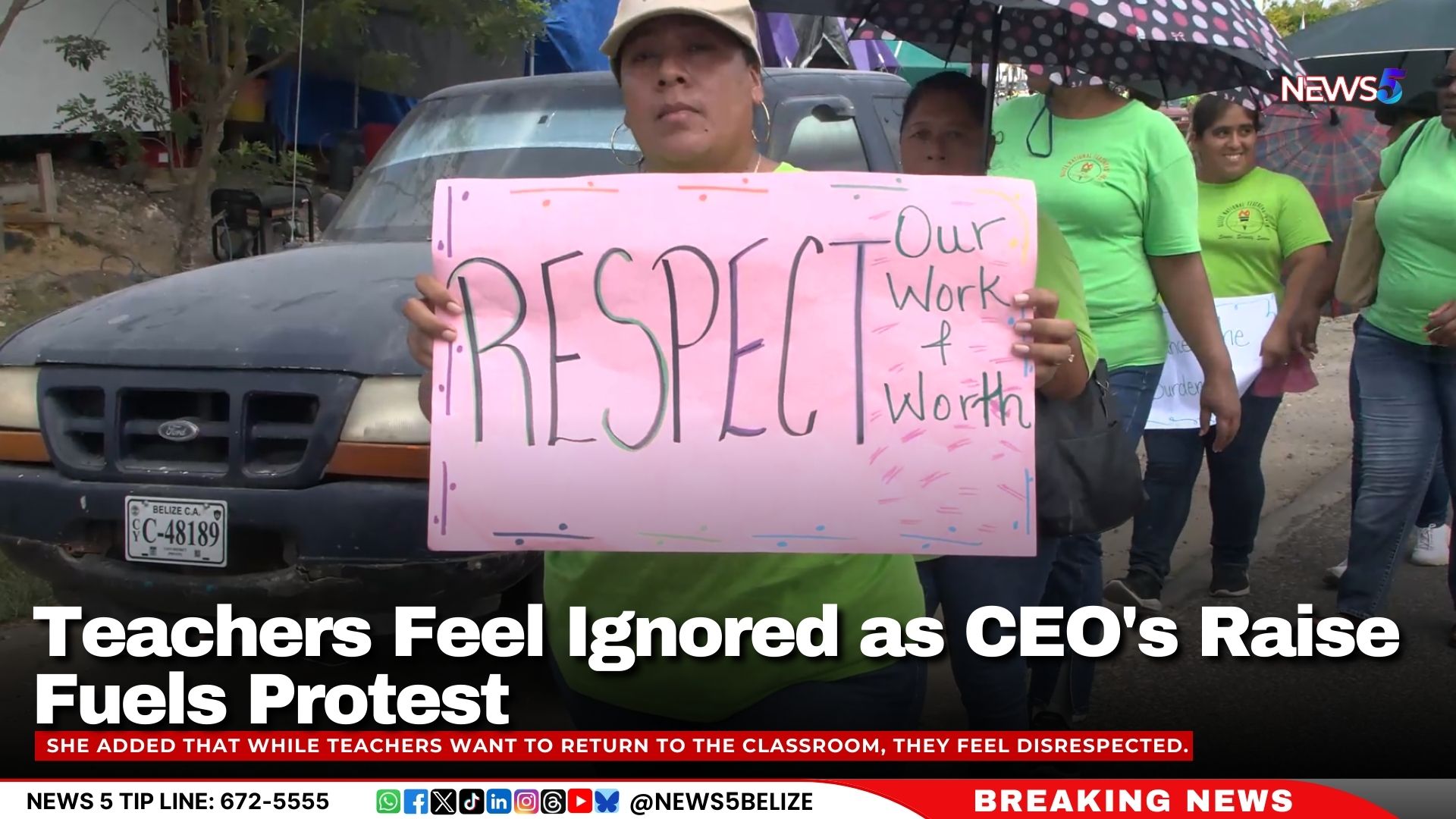 Teachers Feel Ignored as CEO’s Raise Fuels Protest | Greater Belize Media